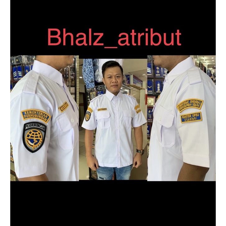 Jual BAJU PUTIH PRIA PNS kementrian/ PDH PUTIH seragam kementrian+ ...
