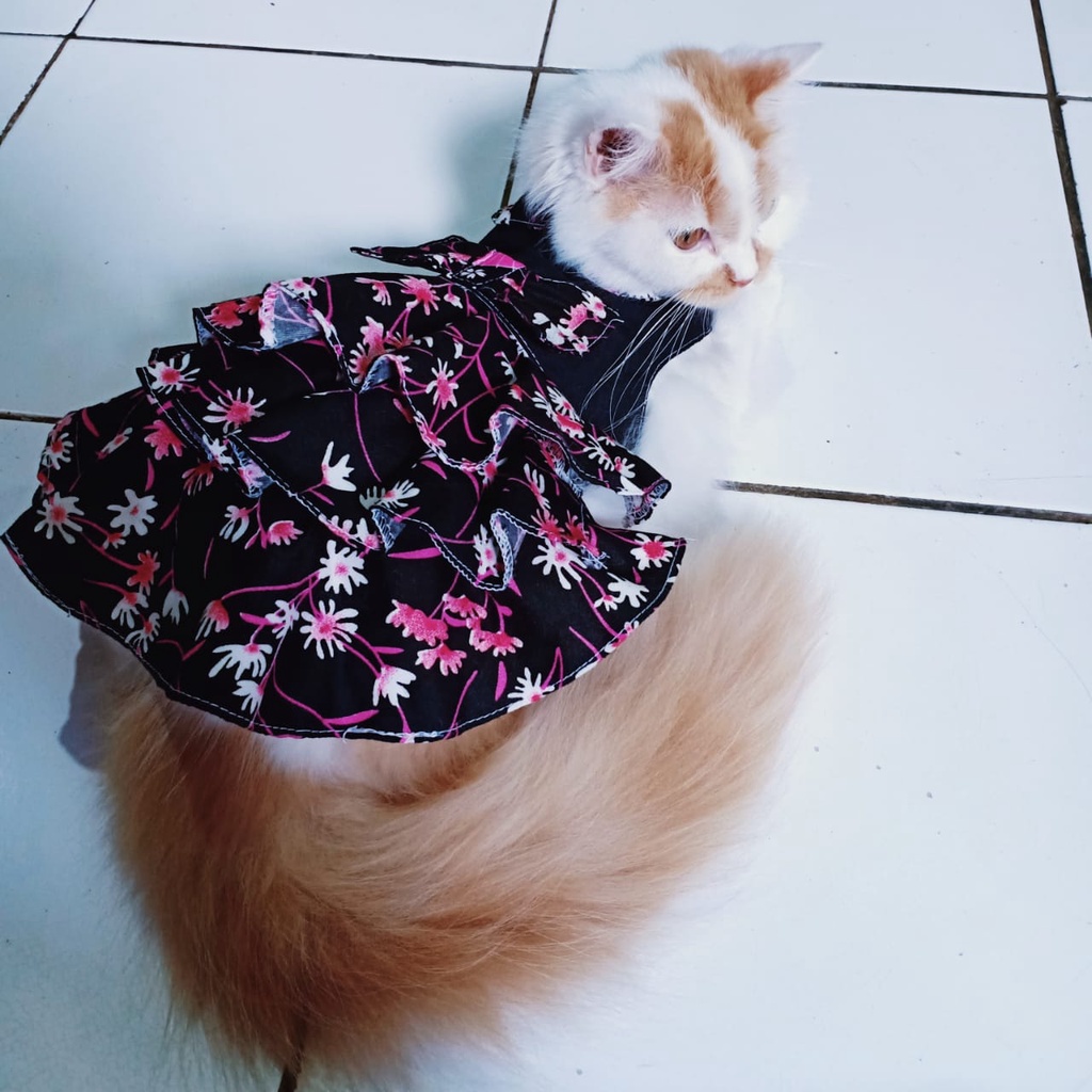 Jual BAJU KUCING MODEL DRESS BUNGA LUCU MURAH DAN UNIK | Shopee Indonesia