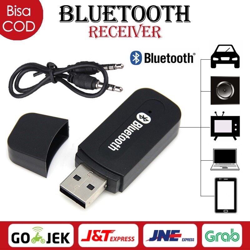 Jual Car Bluetooth Receiver Sambungan Usb Wirelles Pake Kabel aux ...