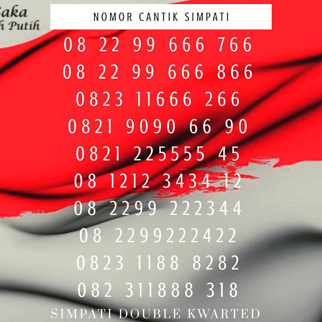 Jual Nomor Cantik Simpati 1234 TRIPLE ANGKA BESAR HOKI BUKAN KWARTED ...