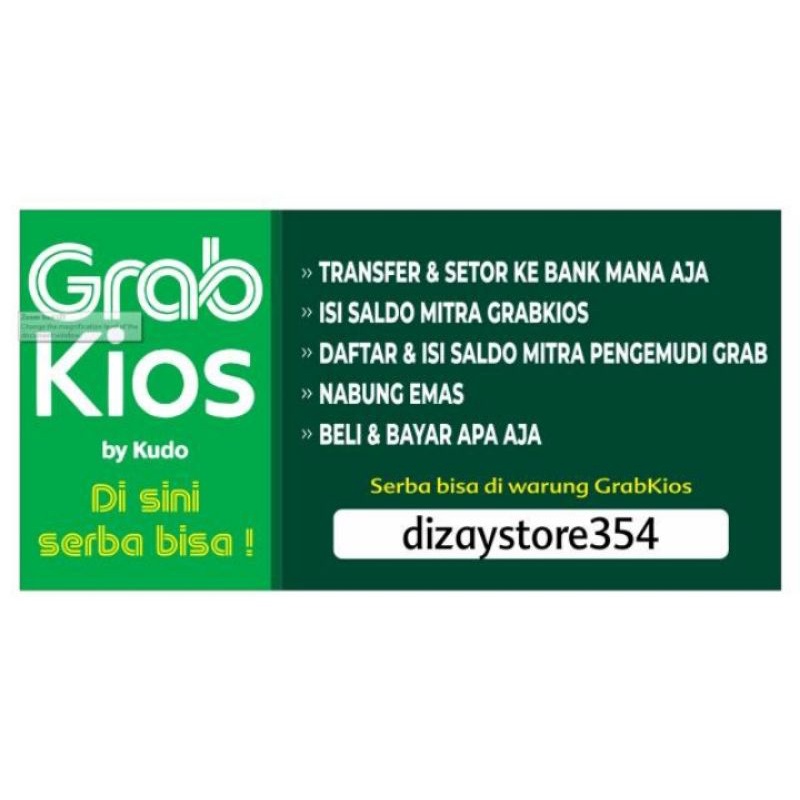 Jual Banner atau Spanduk Mitra GrabKios ukuran 150 x 75 cm | Shopee ...