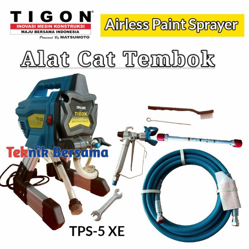 Jual Mesin cat tembok Tigon Airless Paint Sprayer TPS-5 XE | Shopee ...
