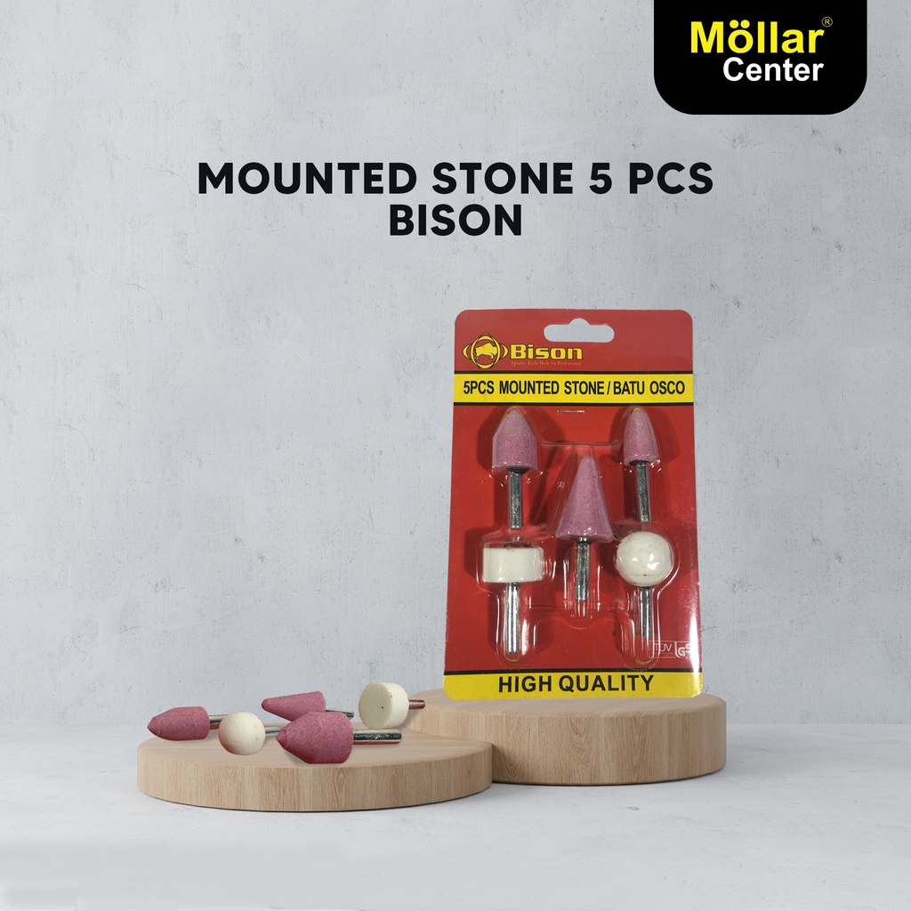 Jual BISON Batu Osco - Mounted Stone 5 pcs Set Gerinda Botol Asah Poles ...