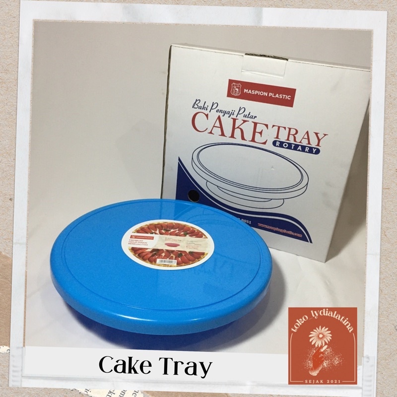 Jual CAKE TRAY MASPION / Meja Putar Penghias Kue / Rotary Cake Tray ...