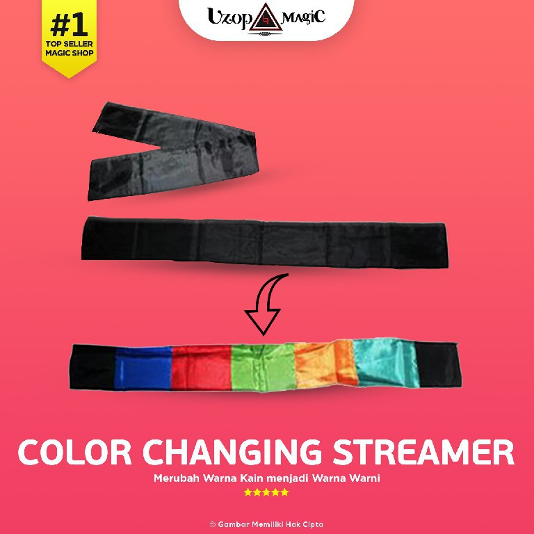 Alat Sulap Color changing streamer - Uzop Magicshop ( Selendang kain ... Alat Sulap Color changing streamer - Uzop Magicshop ( Selendang kain ...