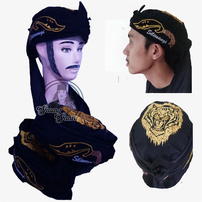 Jual Blangkon | bendo | iket sunda bordir kujang siliwangi & pajajaran ...