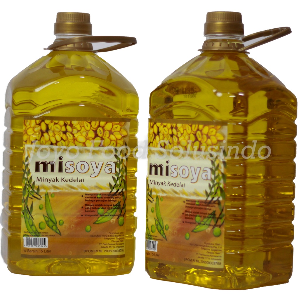 Jual Misoya Minyak Kedelai 5L Soyabean Oil 5 Liter Premium Salad Oil ...