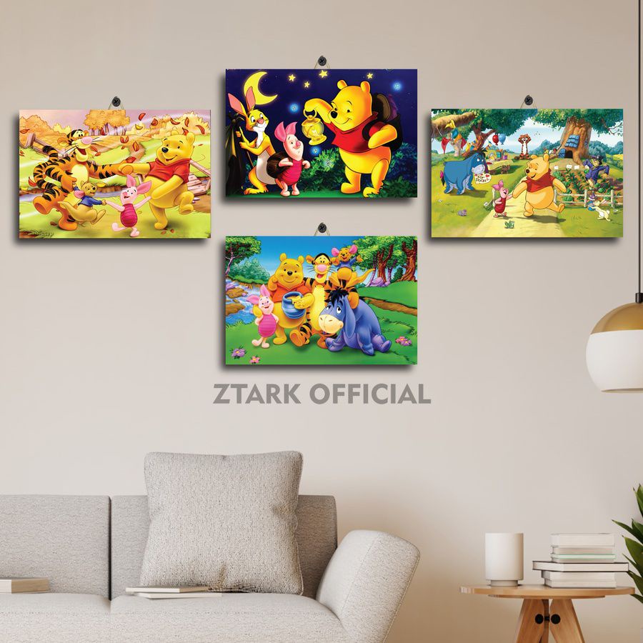 Jual POSTER RUANG KARTUN WALLPAPER GAMBAR WINNIE THE POOH LUCU 20X30 ...