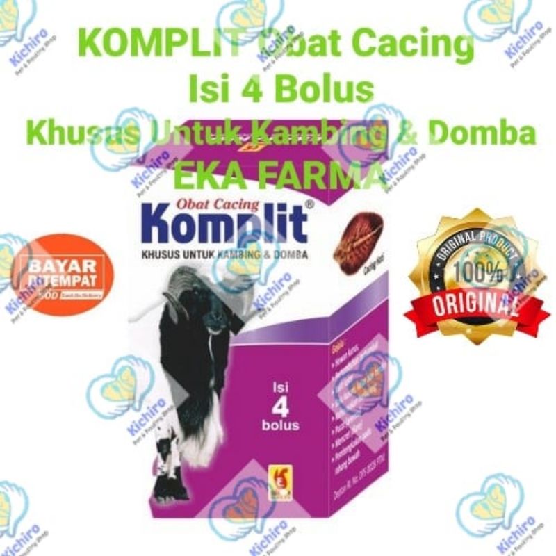 Jual Obat Cacing Komplit Khusus Kambing dan Domba isi 4 Bolus atau ...