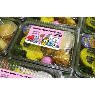 Jual STIKER ULTAH ANAK BT21 ULANG TAHUN BIRTHDAY STICKER LABEL NASI ...
