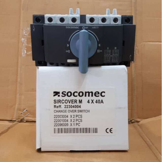 Jual SOCOMEC CHANGE OVER SWITCH TYPE SIRCOVER M 4 POLE 40A | Shopee Indonesia
