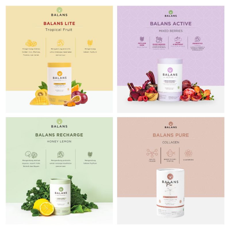 Jual Balans ACTIVE LITE COLLAGEN FIBER PROBIOTIC DETOX SATUAN 1 PC | Shopee Indonesia