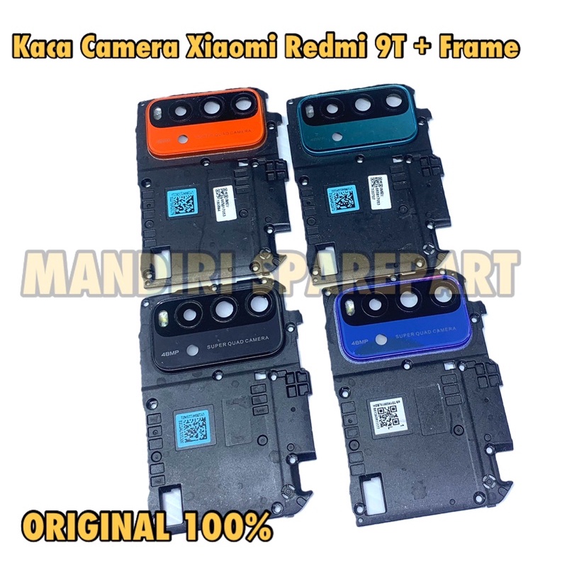 Jual Kaca Camera Xiaomi Redmi 9T + Frame Original Kaca kamera Xiaomi ...