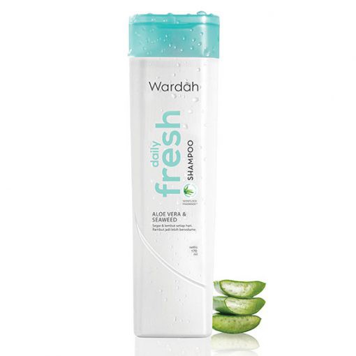 Jual Wardah Daily Fresh Aloe Vera Dan Seaweed Shampoo 170ml Shopee Indonesia