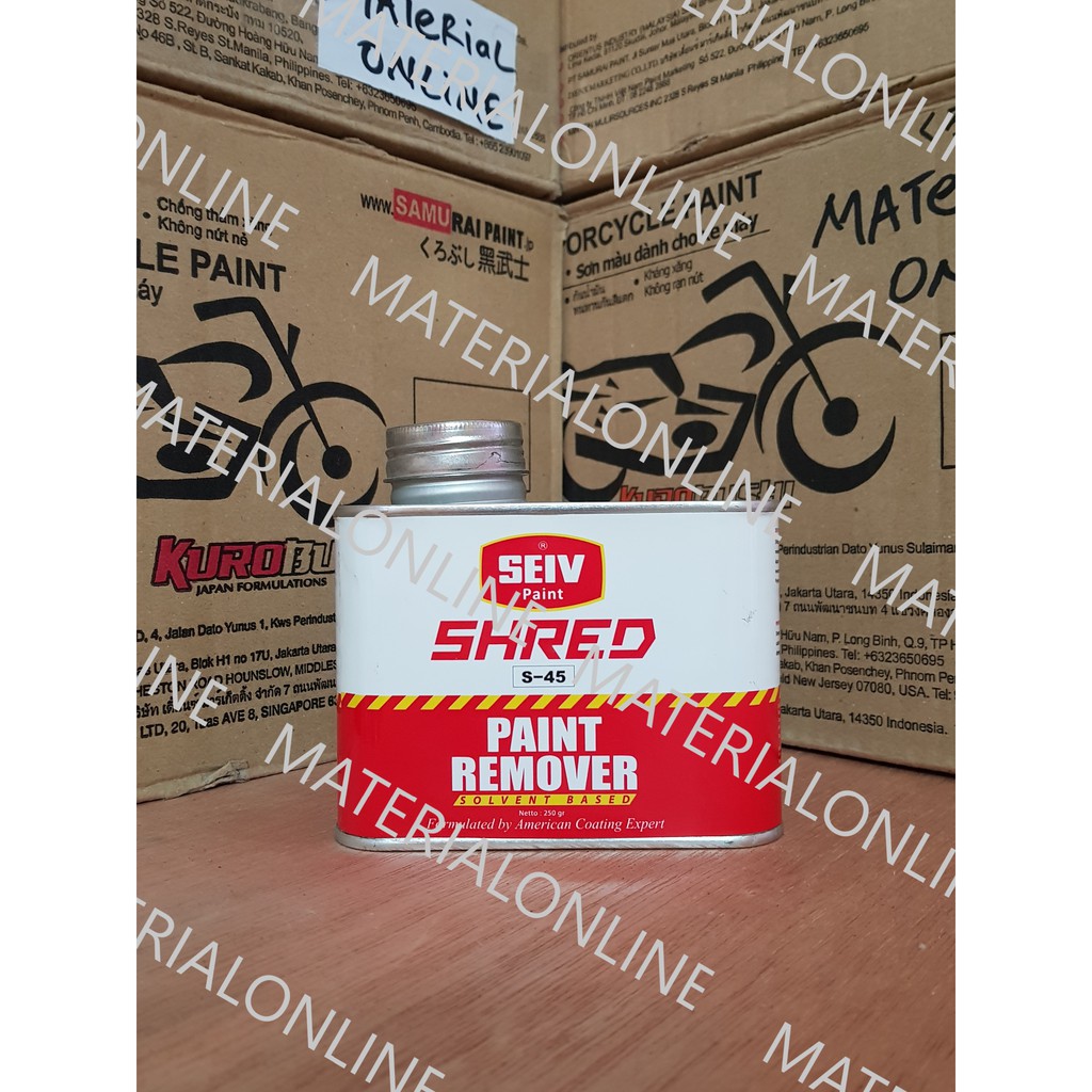 Jual SEIV Paint Remover SHRED Perontok Pengelupas Cat Kaleng Kecil 250 ...