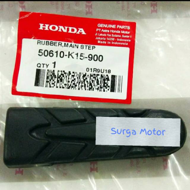 Jual karet footstep foot rubber main step footrubber Sepeda Motor ...
