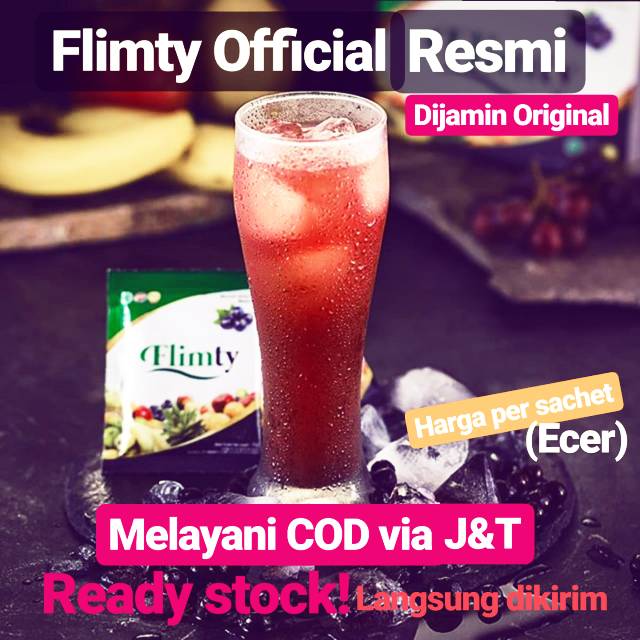 Flimty Original Sachet (Ecer) MINIM 8Sachet. Bisa cod .Suplemen Obat ...