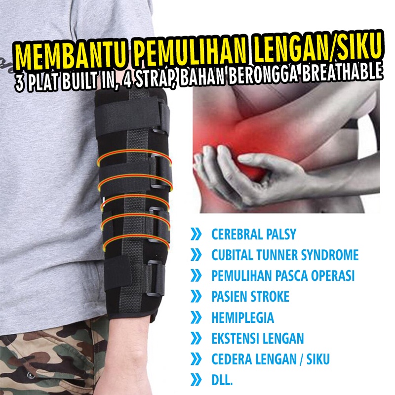 Jual Arm support back slap tangan penyangga pelurus lengan elbow brace ...