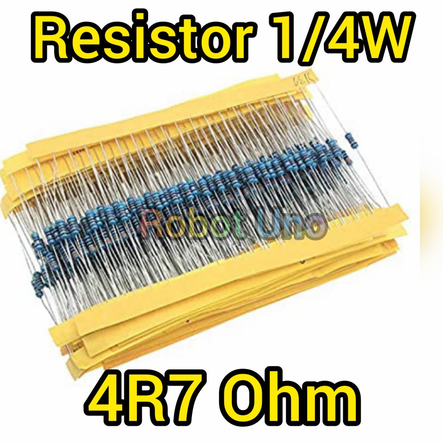 Jual Resistor 4R7 1/4W 5% Carbon Flim x10Pcs | Shopee Indonesia