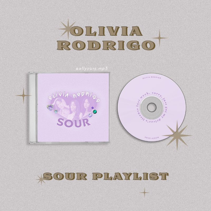 Jual Sour unofficial CD playlist - Olivia Rodrigo | Shopee Indonesia