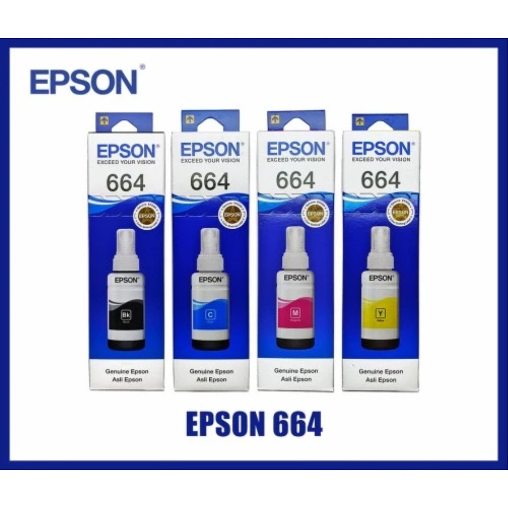 Jual Tinta Botol Epson 664 OriginaL 100% | Shopee Indonesia
