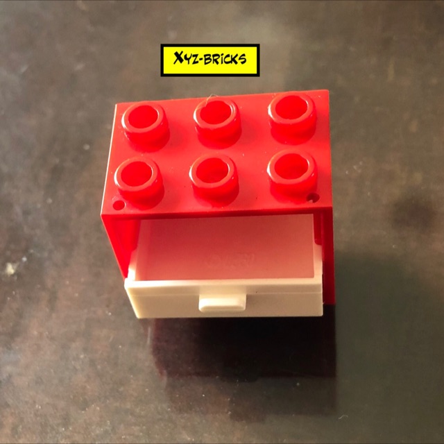 Jual LEGO PARTS 4619543 4520636 - Cupboard 2x3x2 Bright Red with 1 ...