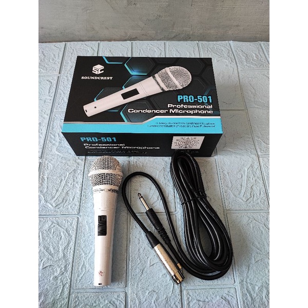 Jual Mic Kabel Condenser Soundcrest PRO 501 PRO-501 PRO501 Mic Genggam ...