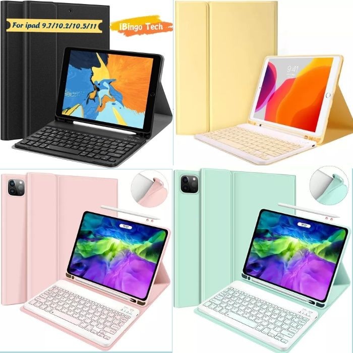Jual Keyboard Case iPad 5/6 9.7,iPad 7/8/9 10.2,iPad Air 3 10.5, iPad ...
