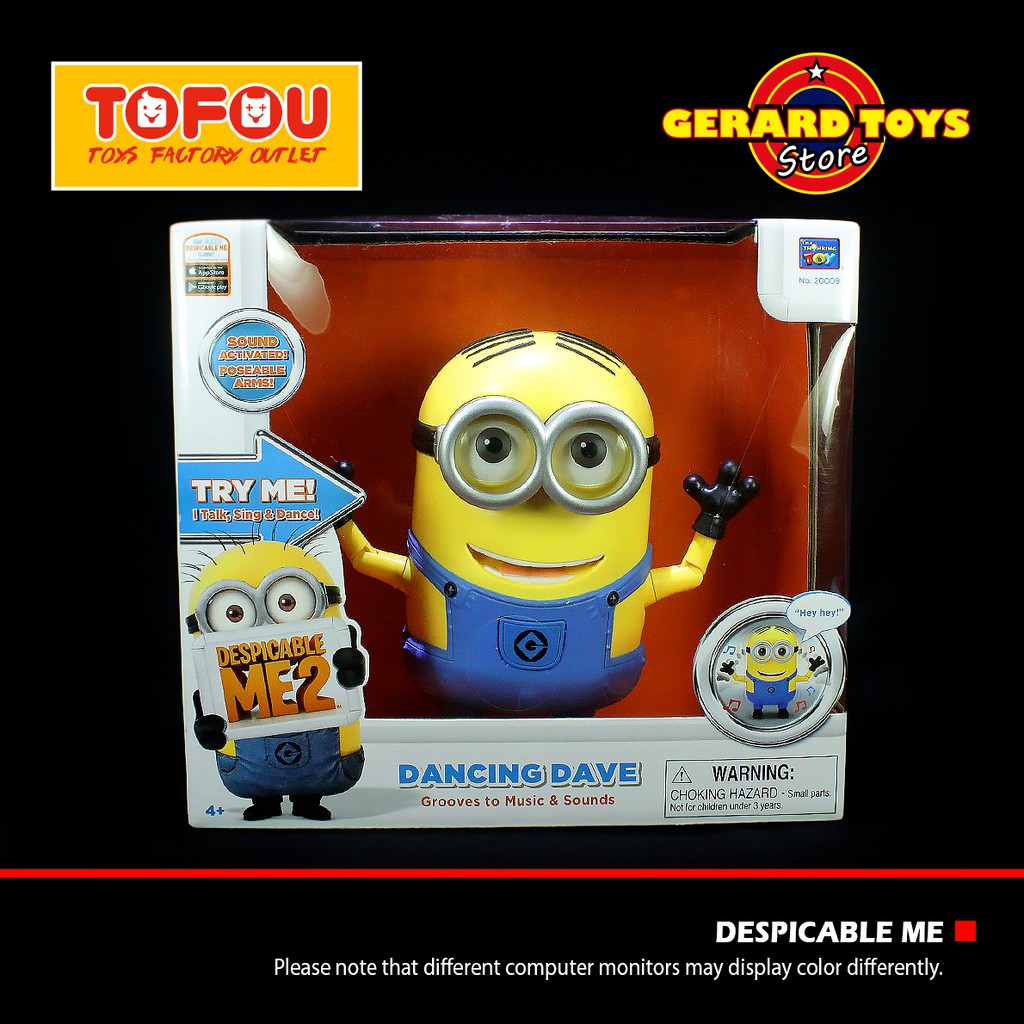 Jual Action Figure Despicable Me Minion Think Way Dancing Dave MURAH ...