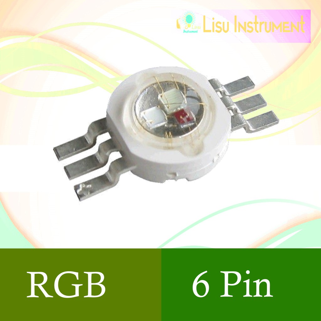 Jual High Power LED HPL lamp 3W RGB Red Green Blue 6 pin | Shopee Indonesia