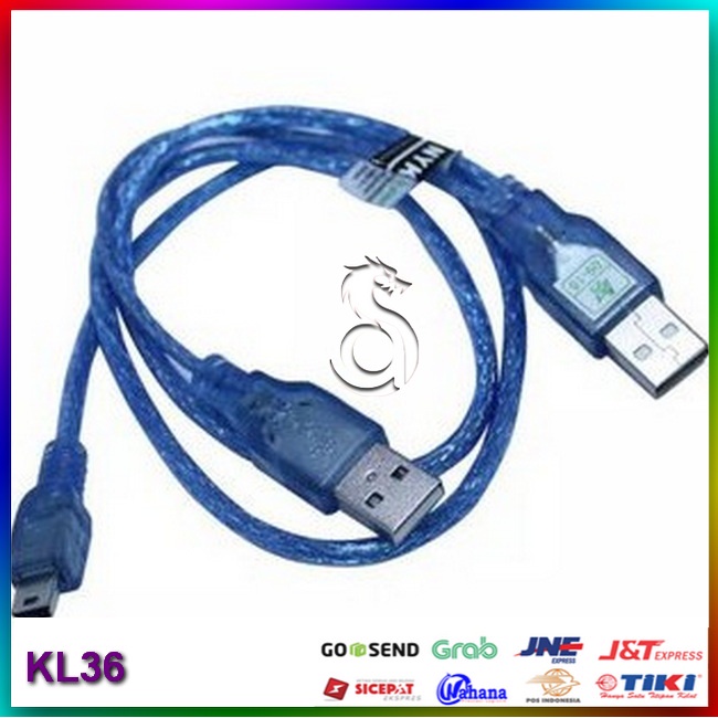Jual Kabel Hdd Mini Usb 5Pin-Usb Cabang Transparan | Shopee Indonesia