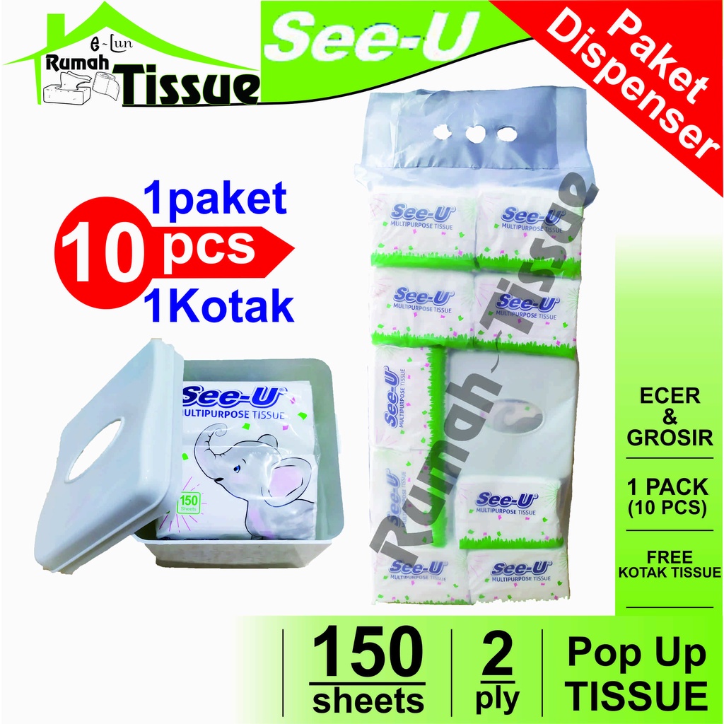 Jual See-U Pop Up Gratis Kotak Tissue | Shopee Indonesia