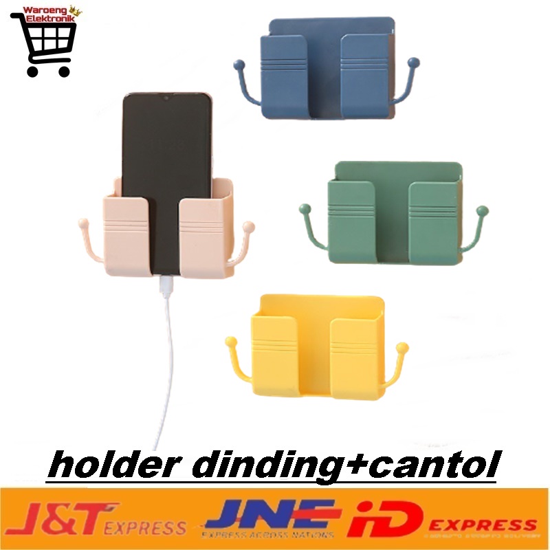 Jual Rak Hanger HP Hook Tempel Dinding Holder + cantol | Shopee Indonesia