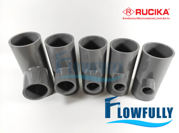 Jual TEE AW 2 x 1 inch RUCIKA PVC VERLOP TEE REDUCER TEE TS VLOK TEE | Shopee Indonesia