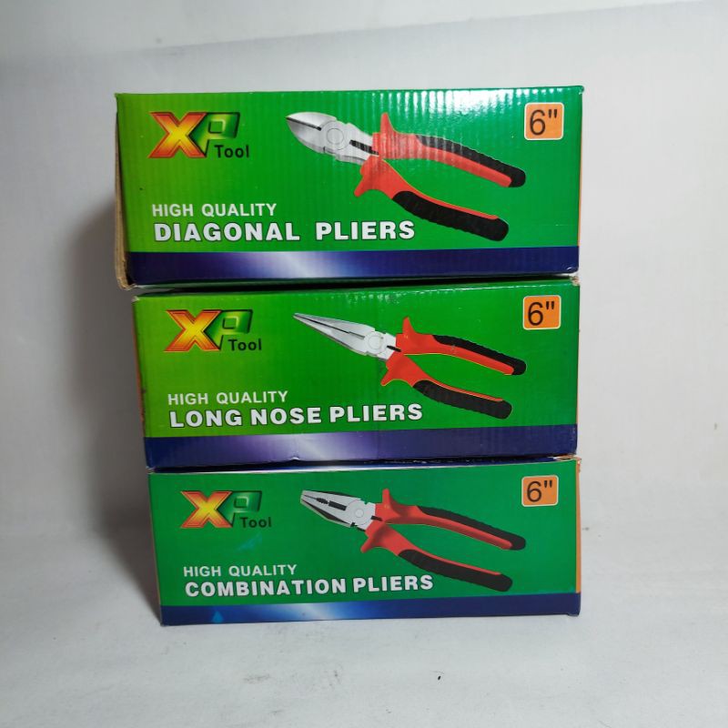 Jual Tang 6 inch XP Tool / Tang Kombinasi / Tang Lancip / Tang Potong | Shopee Indonesia