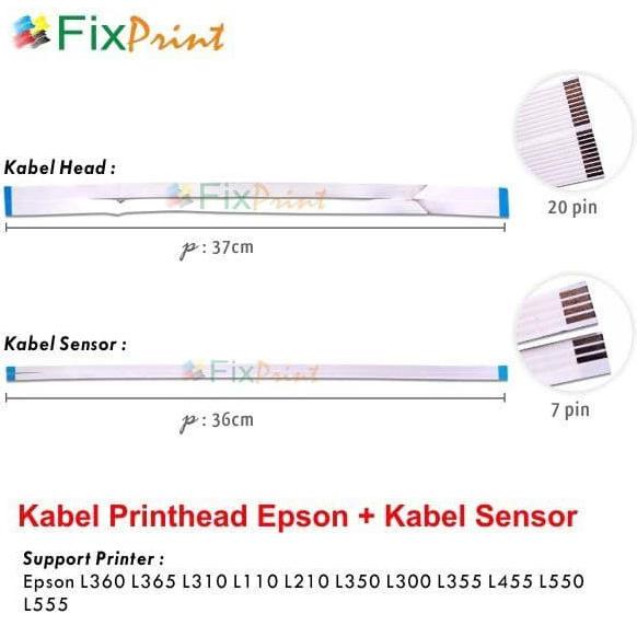 Jual KABEL FLEXIBLE HEAD + SENSOR EPSON L110 L210 L300 L350 L360 NEW ...