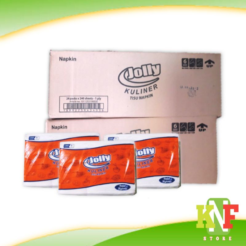 Jual JOLLY Kuliner Tissue Napkin 240 Sheets 1 Ply | Shopee Indonesia