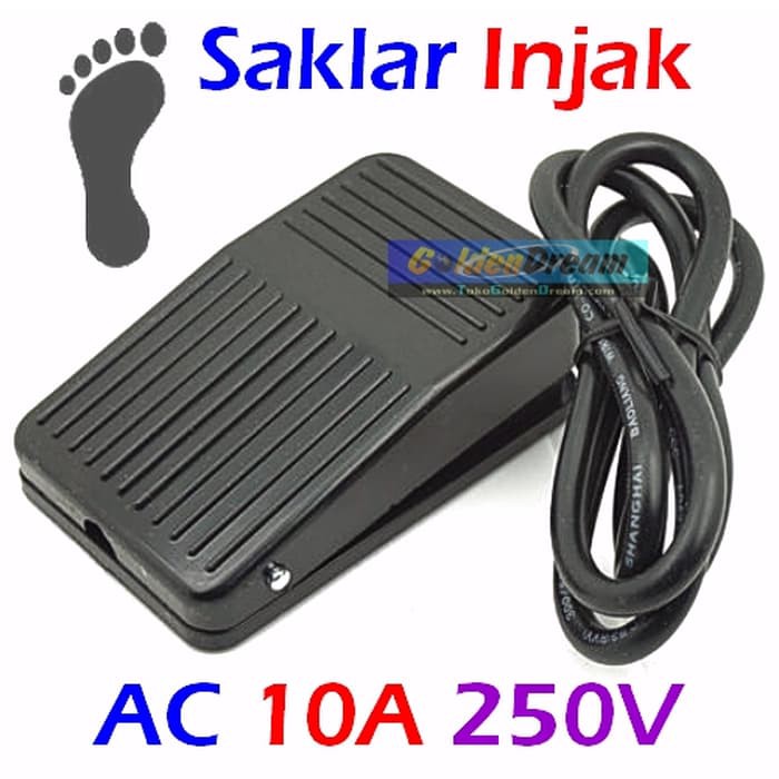 Jual Perlengkapan Listrik Saklar Injak Foot Pedal Switch 10A 250V Ac ...
