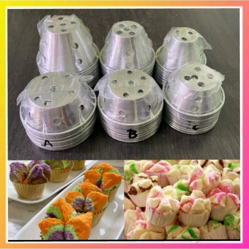 Jual CETAKAN BOLU KUKUS LUBANG PRES - 12 PCS | Shopee Indonesia