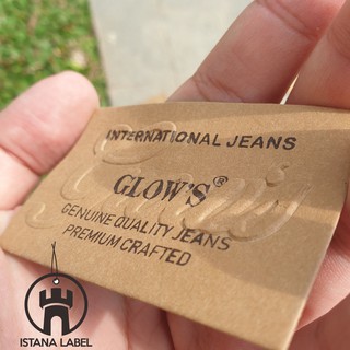 Jual CUSTOM LABEL KULIT (LABEL + SABLON + EMBOS) Indonesia|Shopee Indonesia