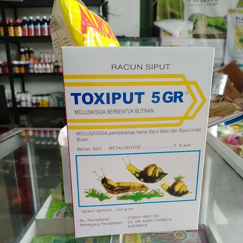 Jual Moluskisida pemberantas hama Siput - TOXIPUT 5gr 250gram | Shopee ...