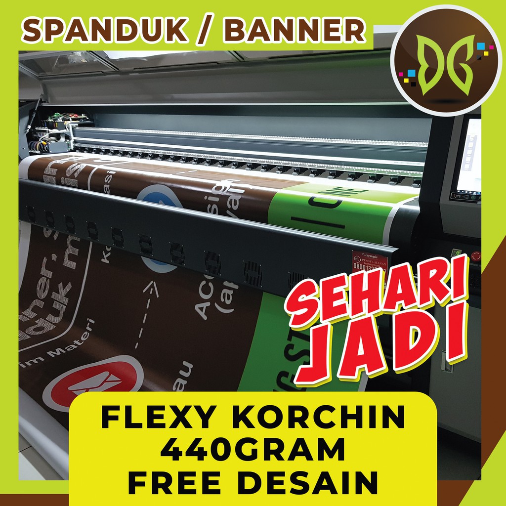Jual GRATIS JASA DESIGN CETAK / SPANDUK BANNER / FLEXY KORCHIN 440 GRAM ...
