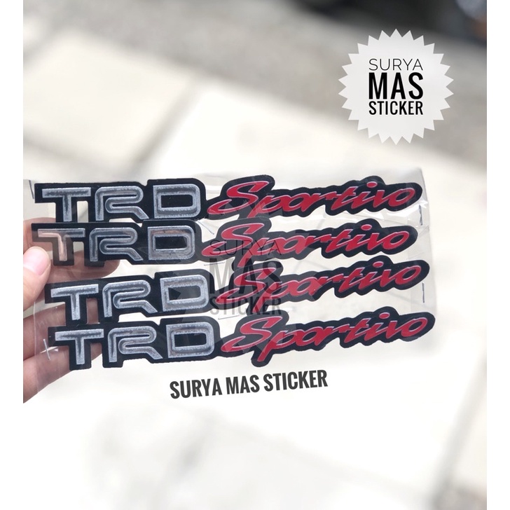 Jual stiker trd sportivo isi 4 pcs | Shopee Indonesia
