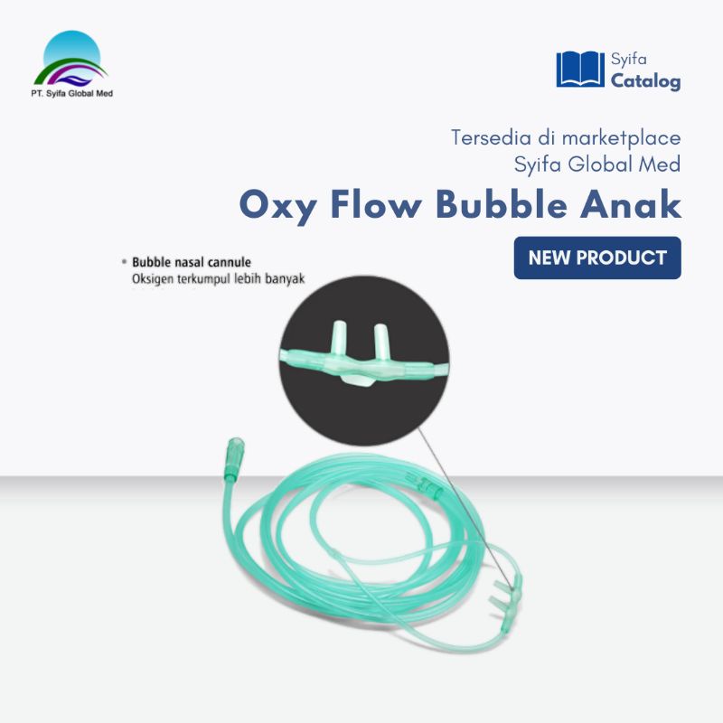 Jual Oxy Flow Bubble Anak / Selang Oksigen Medis Anak Onemed | Shopee ...