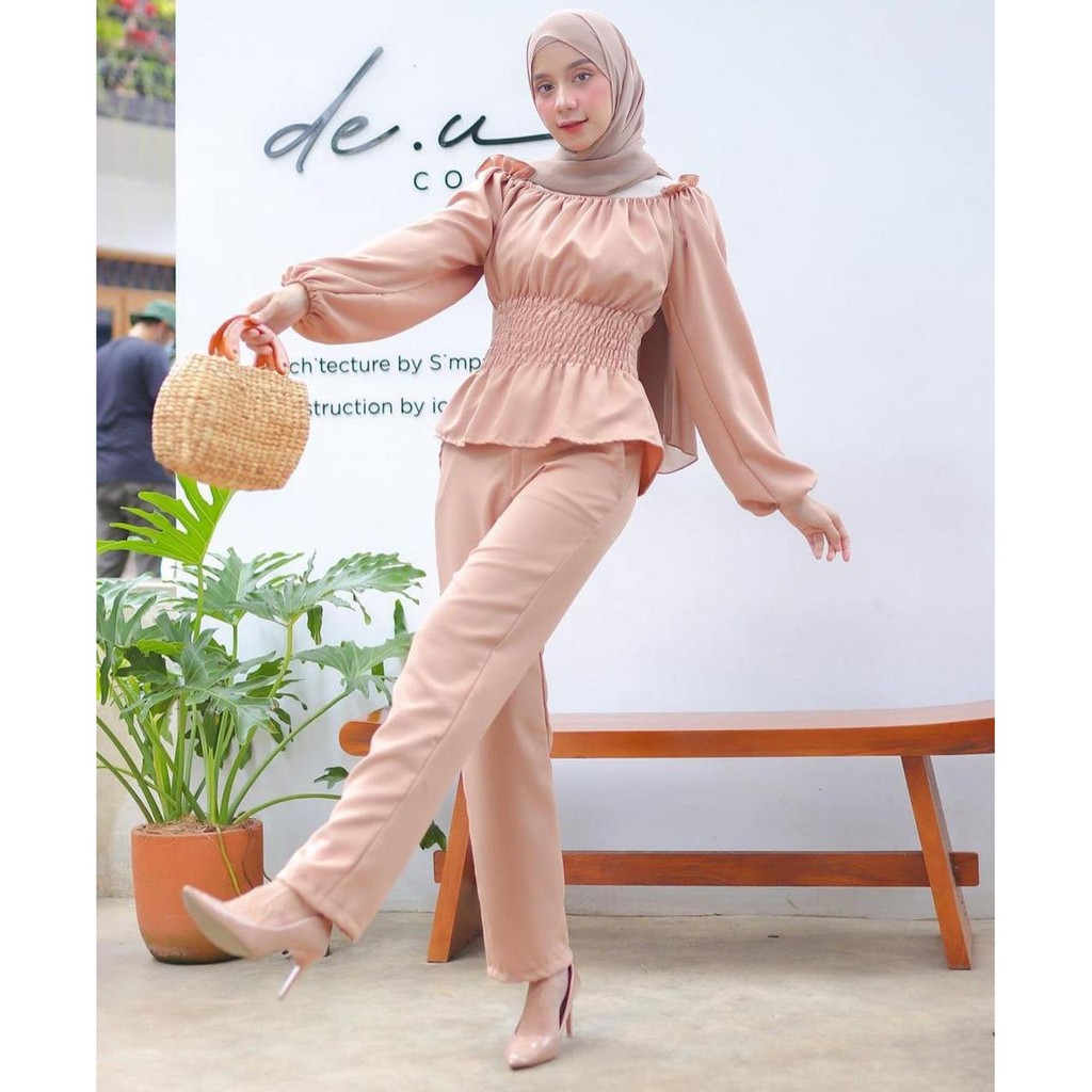 1kg muat 3set | lavilla oneset daily set pajamas basic hits ootd selebgram fashion wanita masa ...