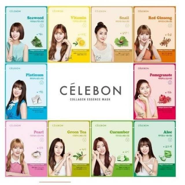 Jual CELEBON COLLAGEN ESSENCE MASK / CELEBON COLLAGEN ESSENCE MASKER ...