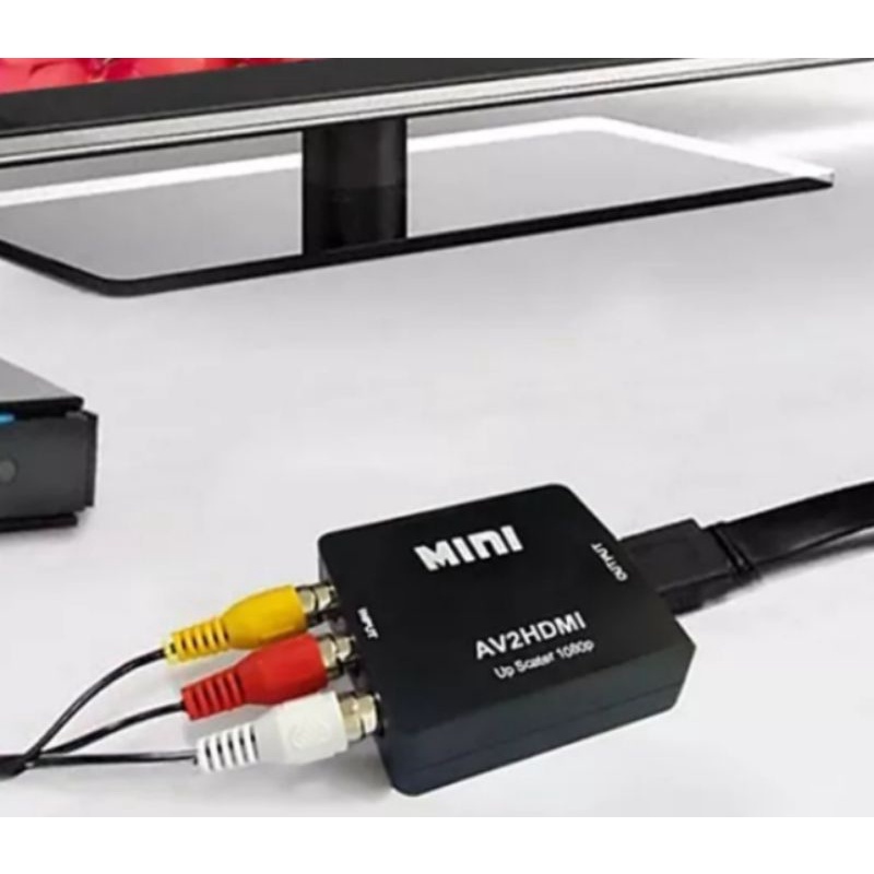Jual alat pengubah tv tabung Converter rca av video to hdmi full hd dvd player to tv led hdmi ...