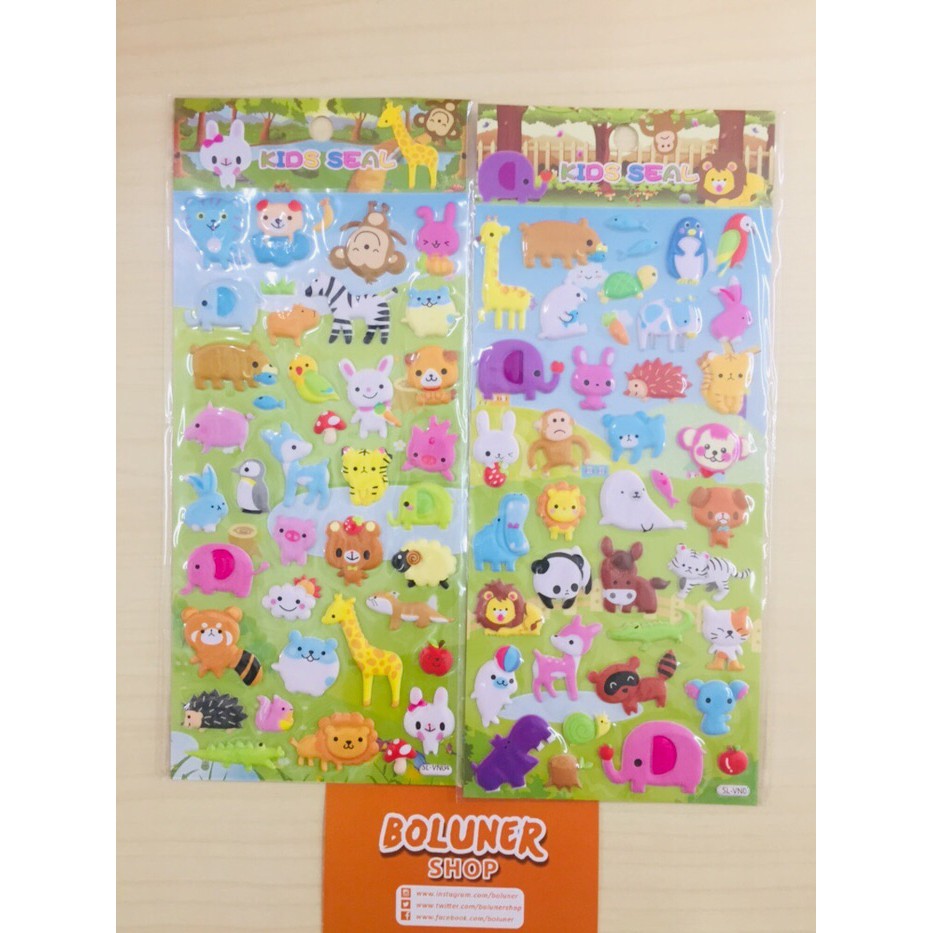 Jual Sticker Zoo Animal Kebun Binatang Hutan Singa hippo safari Stiker ...