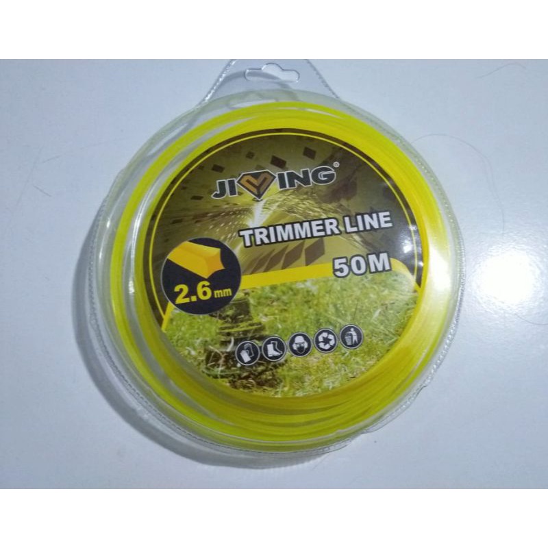 Jual tali senar potong rumput trimmer line 2,6mm 50m tebal Indonesia ...