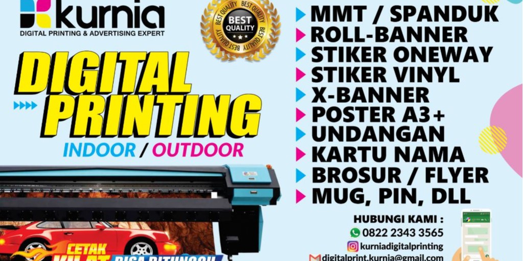 Toko Online Kurnia Digital Printing Expert | Shopee Indonesia